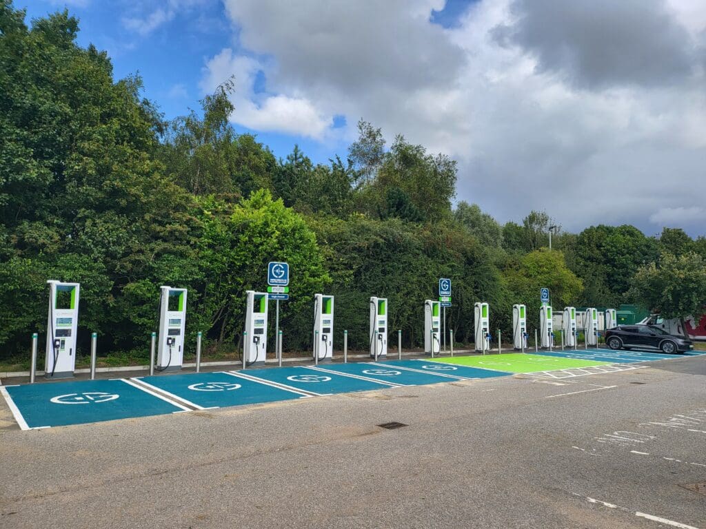 Electric Super Hub at Moto Scotch Corner | GRIDSERVE